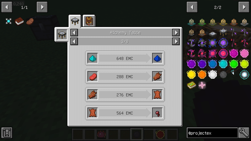 【Minecraft】ProjectEとProjectEXの簡易解説【Mod簡易解説】【1.12.2】｜おしらくさ