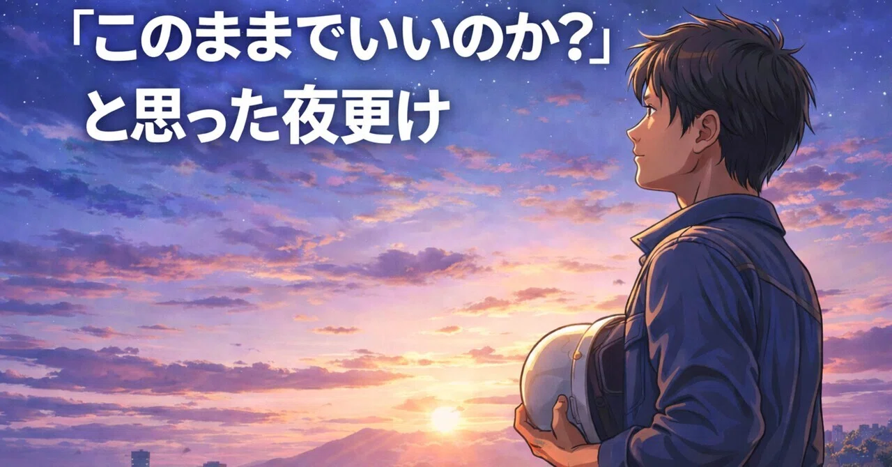 「このままでいいのか？」と思った夜更け。｜ELES _engineer