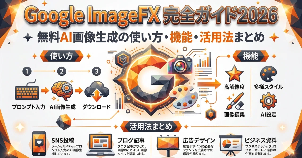 Google ImageFXを使い倒す前に知っておきたい5つのこと【2026年版完全まとめ】｜ReeX Japan@動画生成AIマーケ