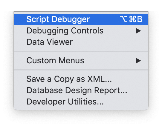 FileMaker のショートカットキーを追加する方法 ( macOS )｜p388cell