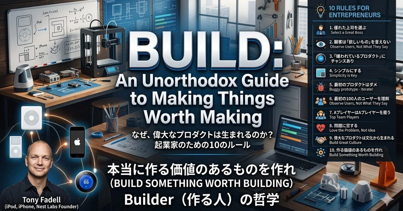 なぜ、偉大なプロダクトは生まれるのか？『Build: An Unorthodox Guide to Making Things Worth ...