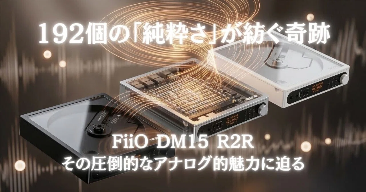 192個の「純粋さ」が紡ぐ奇跡—FiiO DM15 R2R、その圧倒的なアナログ的魅力に迫る｜つくたのそな 〜つくる・楽しむ・備える note〜