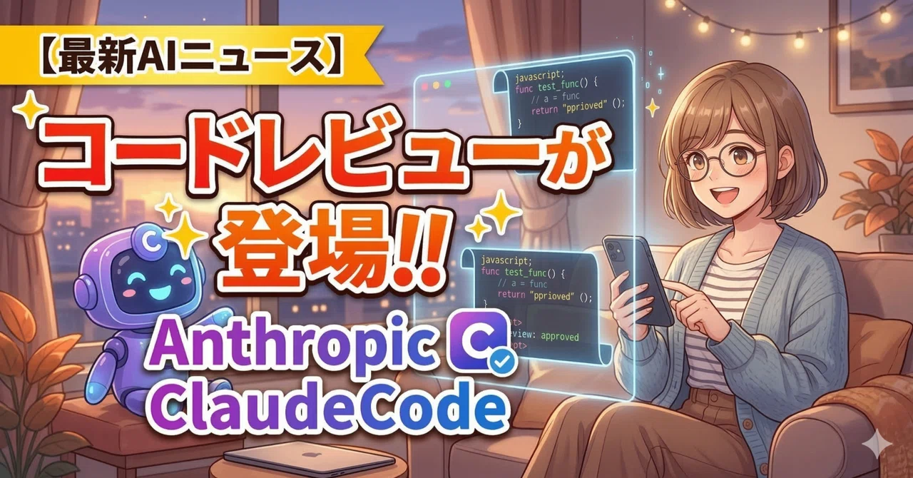 【最新AIニュース】AnthropicのClaude Codeに新機能『Code Review』が登場‼️｜ClaudeCode ...
