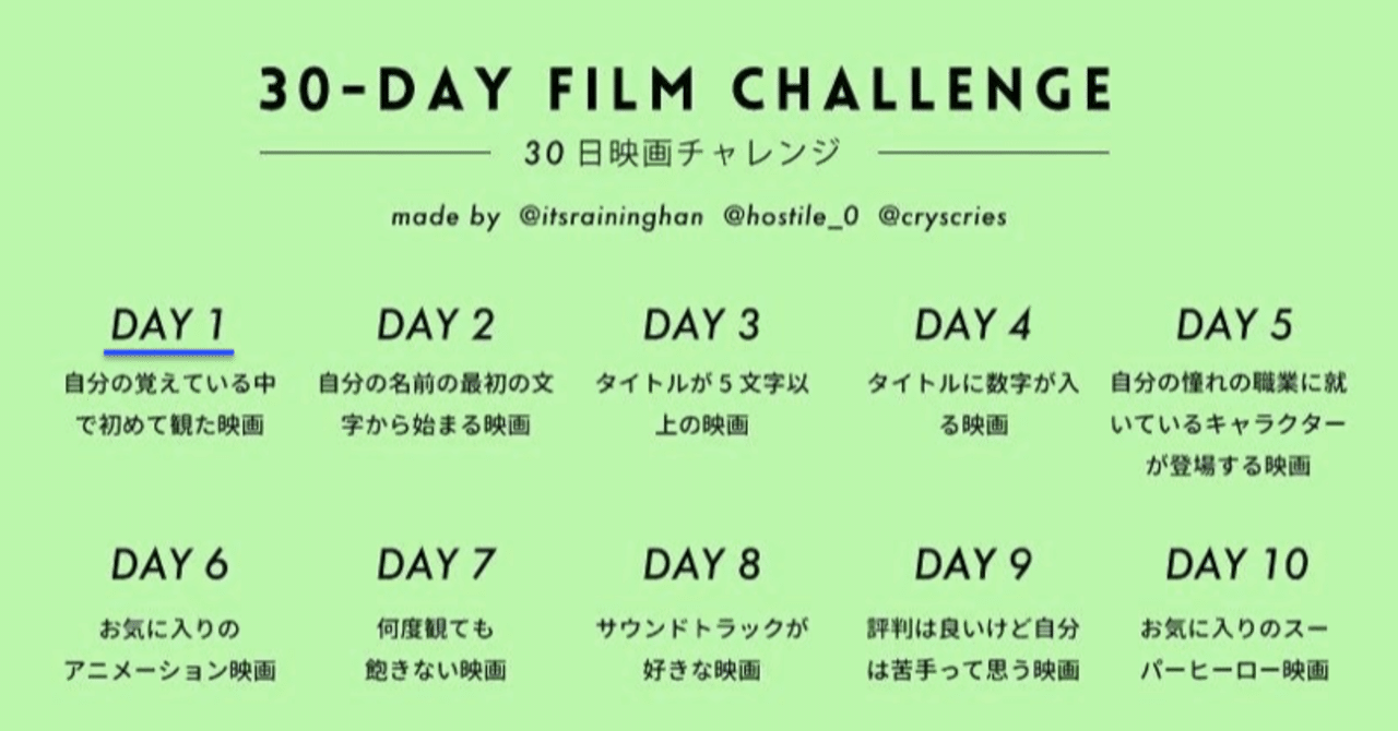 【たまに映画】#30DaysFilmChallenge DAY1｜つづく｜Daisuke Tsuzuku