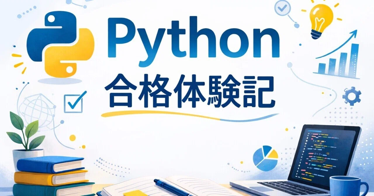 【合格体験記】Python基礎認定試験｜potya_vlog