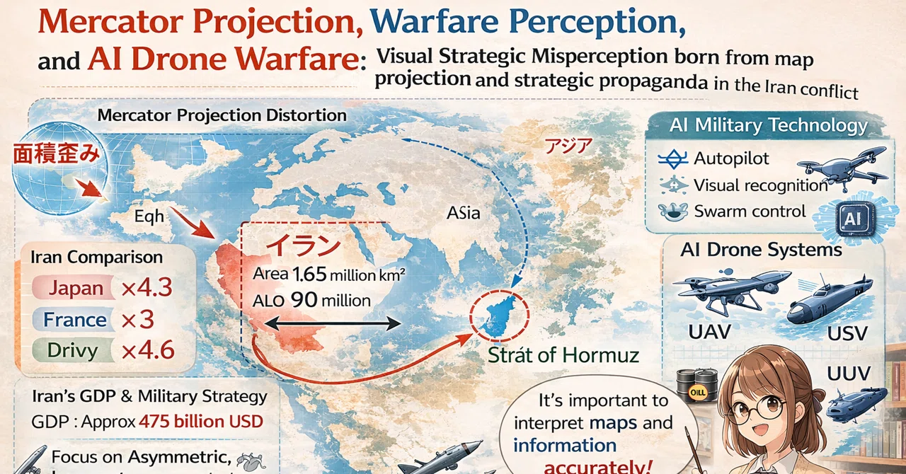 Mercator Projection, Warfare Perception, and AI Drone WarfareVisual ...