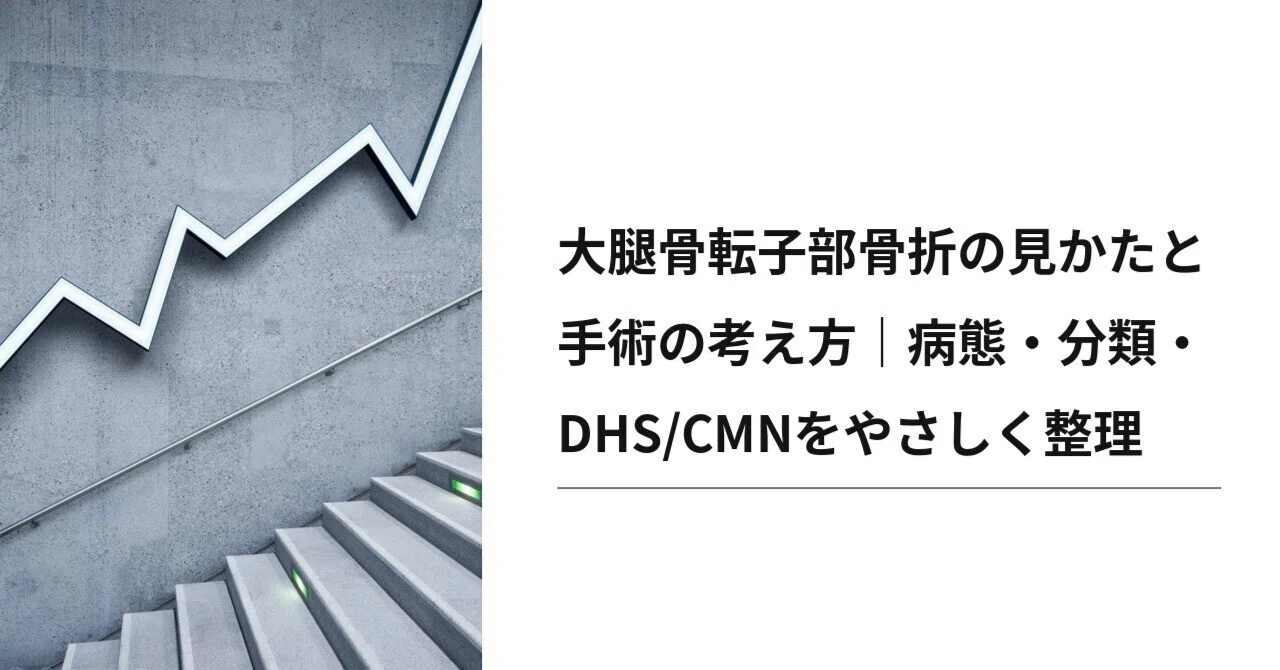 大腿骨転子部骨折の見かたと手術の考え方｜病態・分類・DHS/CMNをやさしく整理｜viscgxintel