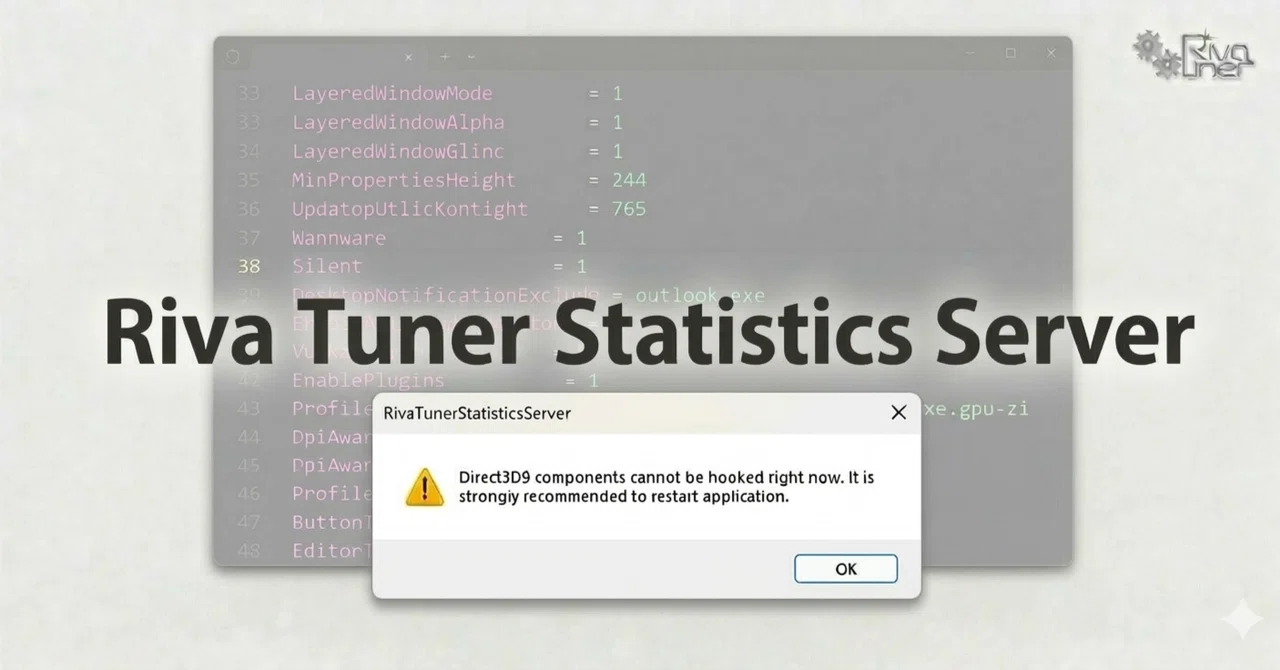 Riva Tuner Statistic Server(RTSS) の起動時のアラート（Ditrct3D9）を消す備忘録｜ウエスト