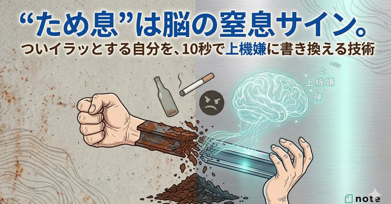 A "sigh" is a sign of brain suffocation. A technique to rewrite your ...