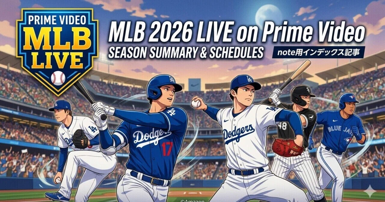 Amazon【Prime Video】2026年シーズン350試合以上のMLBライブ配信｜ガジェット通信 | BIKKE