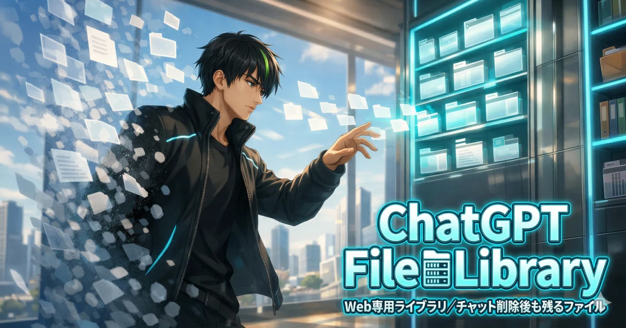 ChatGPT「File Library」登場──Web専用ライブラリと、チャット削除後も残るファイル｜Miccell(ミクセル) / 人生を ...