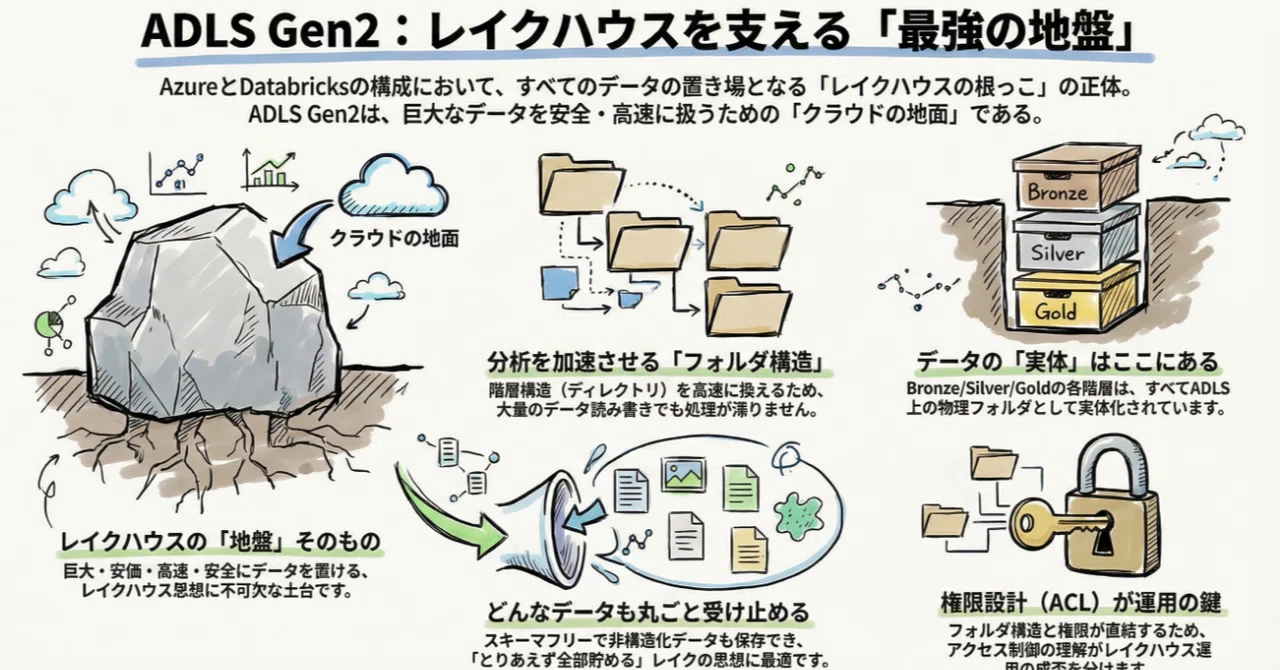 Storage（ADLS Gen2）とレイクハウス物理構造 ~ ADLS Gen2とは何者か｜Mellow Launch
