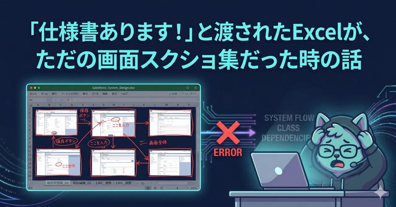 「仕様書あります！」と渡されたExcelが、ただの画面スクショ集だった時の話｜ペロスケ