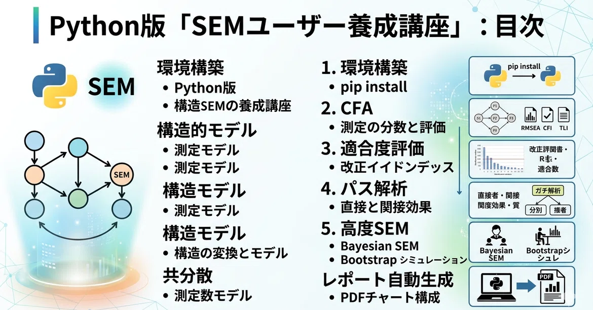 Training Course on Structural Equation Modeling (SEM) with Python ...