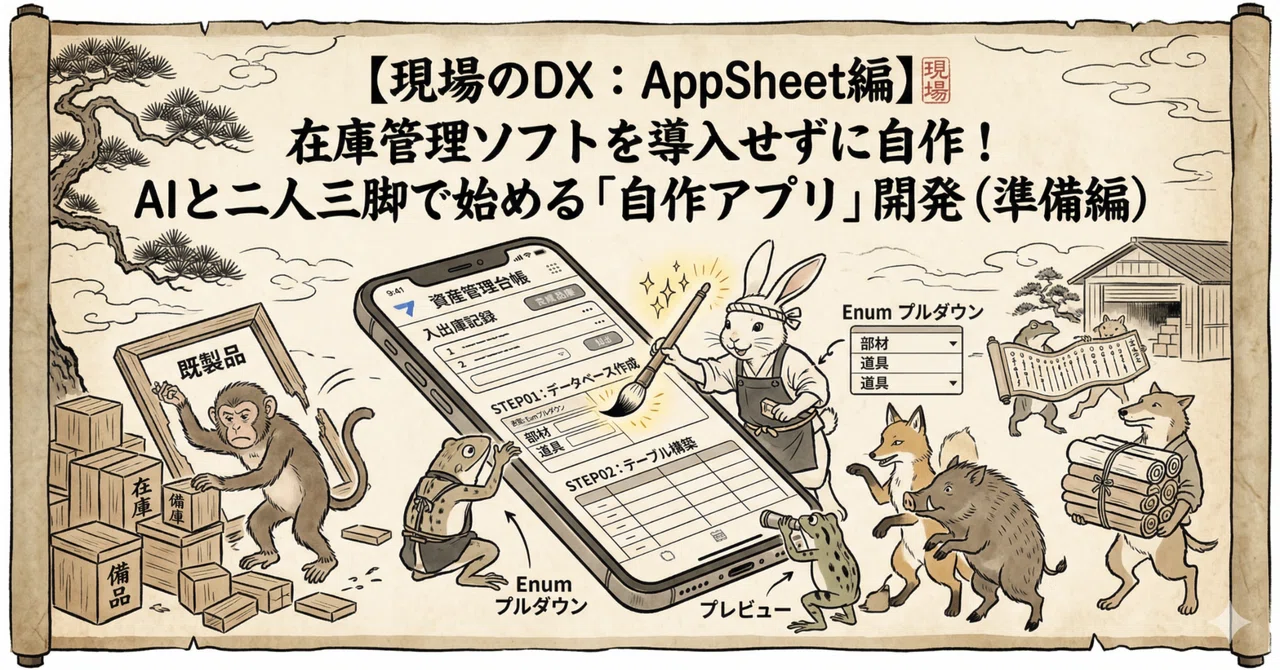 [On-site DX] Build Your Own Inventory Management! Starting AppSheet App ...