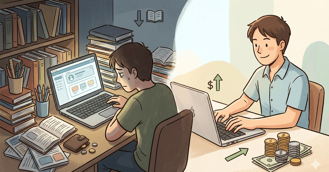 学習を辞めたらお金が増えた話｜Orange_Witch