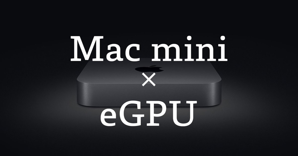 Mac mini 2020にeGPUをつけると、どれだけ映像制作が楽になるか｜Taka Tachibana