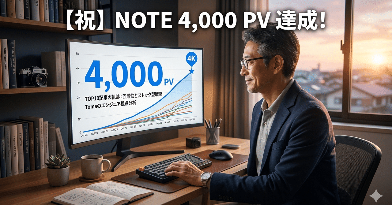 効率主義のエンジニアが、noteで4,000回読まれて見つけた「寄り道」の価値｜Toma（とま）