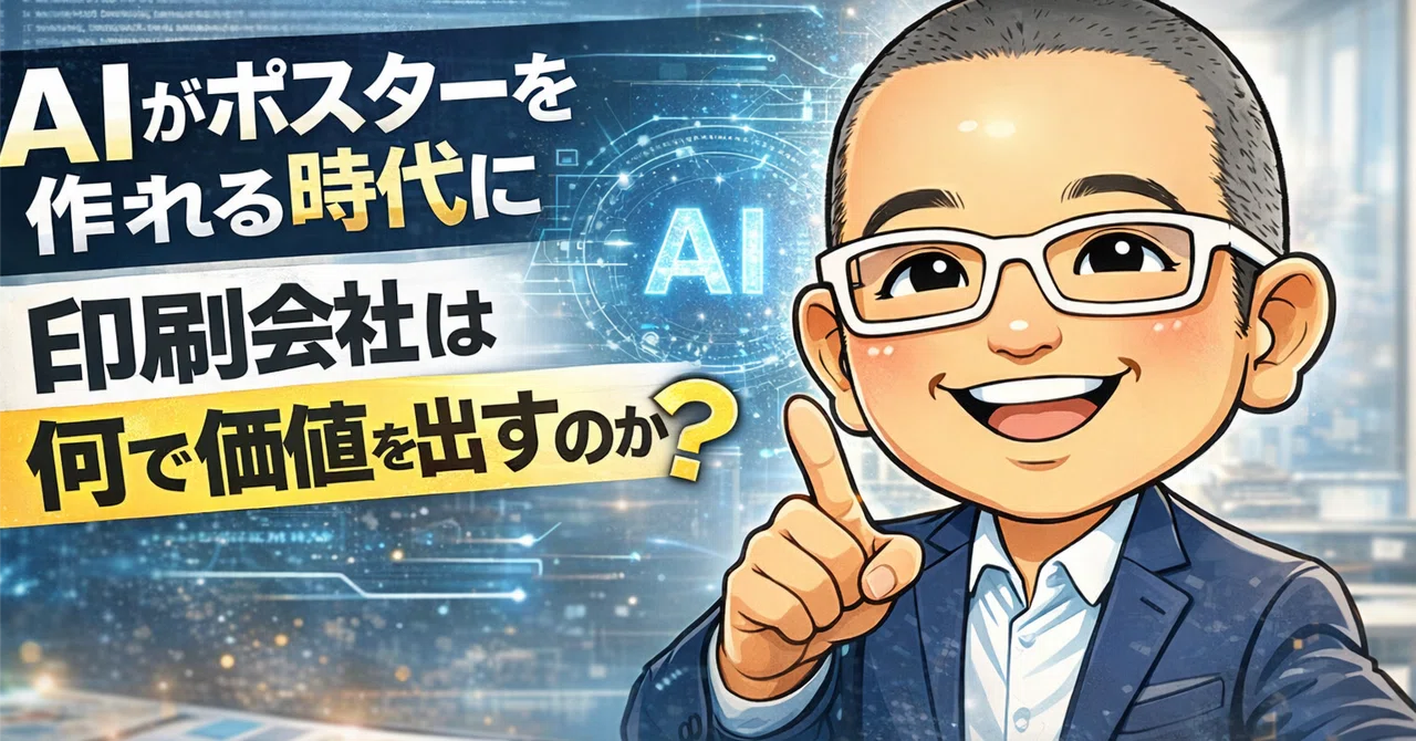 AIがポスターを作れる時代に、印刷会社は何で価値を出すのか｜菊池史行 Kikuchi Shikou