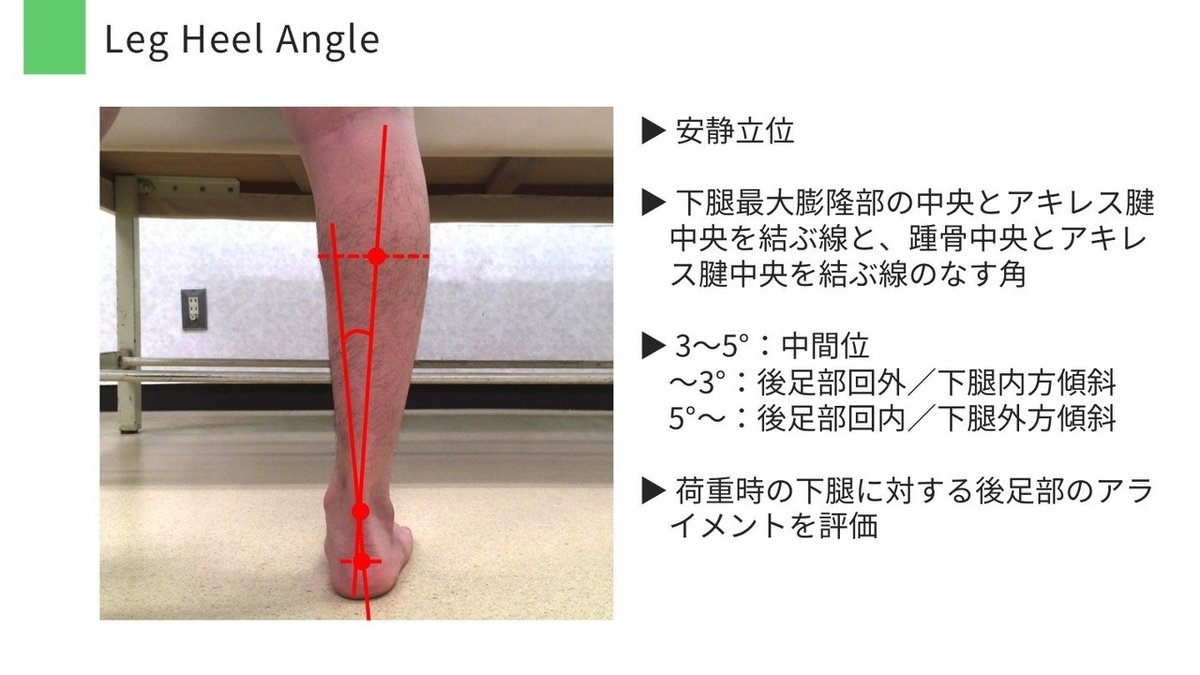 【機能評価015_足部／足関節】Leg-Heel Angle／Alignment｜だいじろう
