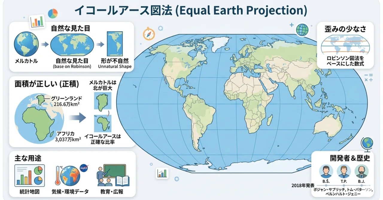 Is the World Map Changing!? The "Equal Earth Projection"｜fitenao