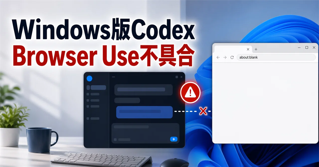 Windows版CodexのBrowser Use問題は、外部ナビゲーションではなくNode実行環境の不具合かもしれない｜ほしちゃん