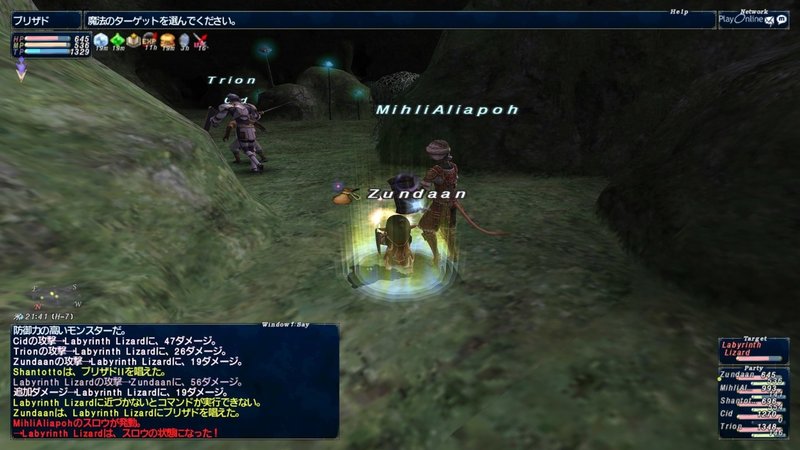 FF11プレイ記録10 クロウラーの巣でとかげ（lv35〜51）｜zunda_an
