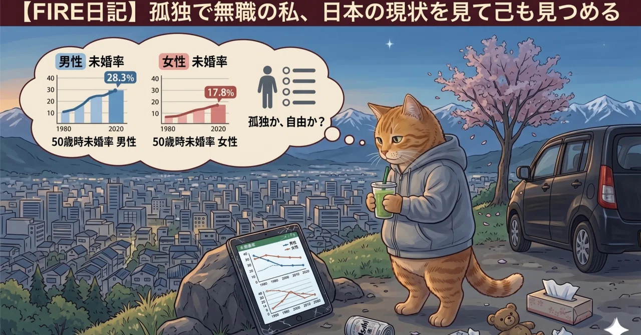 [FIRE Diary] A 28.3% lifetime non-marriage rate. A lonely, unemployed ...