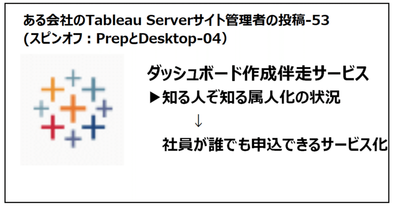 Tableau Serverサイト運営の投稿-53（スピンオフ：PrepとDesktop-04）｜ある会社のTableau Serverサイト管理者