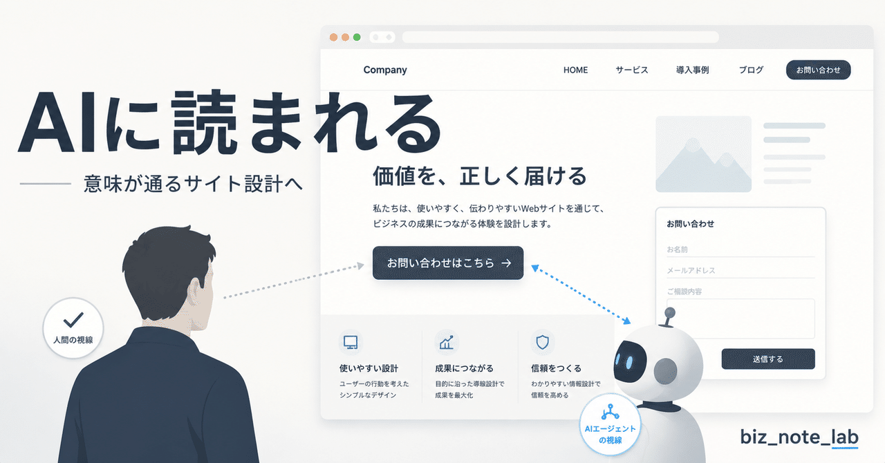 AIに読まれないサイトの正体｜仕事の気づき研究所