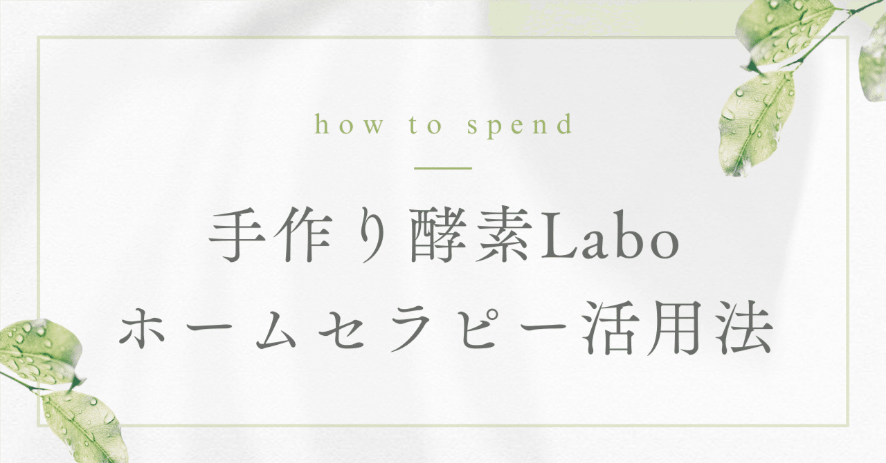 手作り酵素日記 2026年5月8日｜手作り酵素Labo