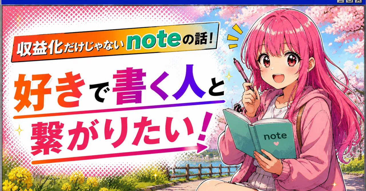 収益化だけじゃないnoteの話｜好きで書く人と繋がりたい！｜ほどせか課長
