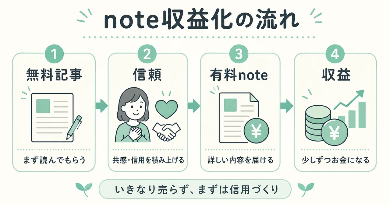 noteで書いた記事を、どうやって収益につなげるのか｜Dちゃん