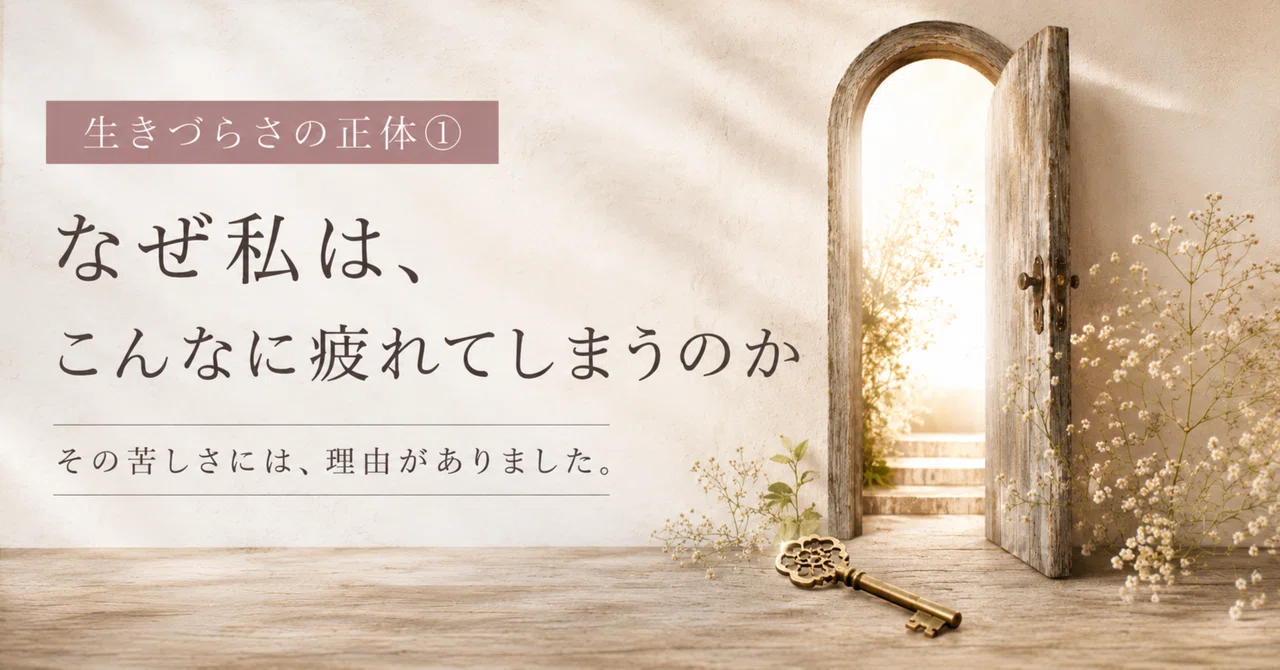 【生きづらさの正体①】なぜ私は、こんなに疲れてしまうのか｜akagi_miyabi