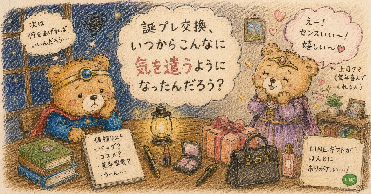 誕プレ交換、いつからこんなに気を遣うようになったんだろう｜noma