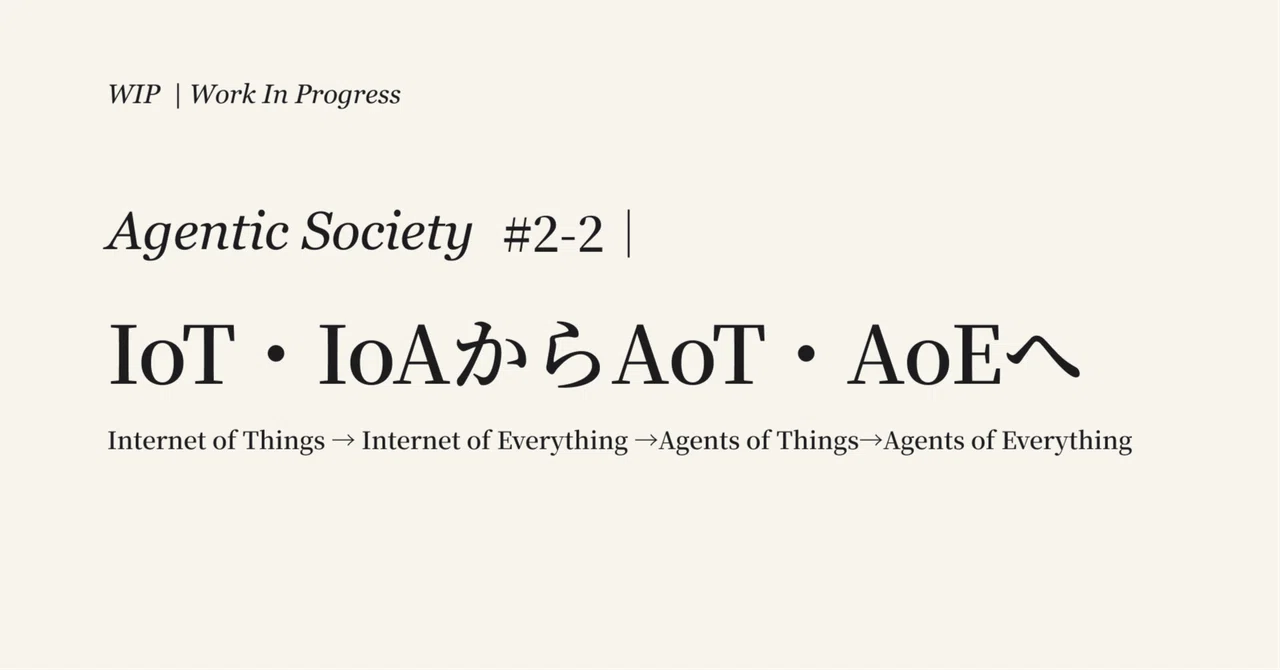 #2-2｜IoT・IoEからAoT・AoEへ｜Takashi Asanuma | WIP