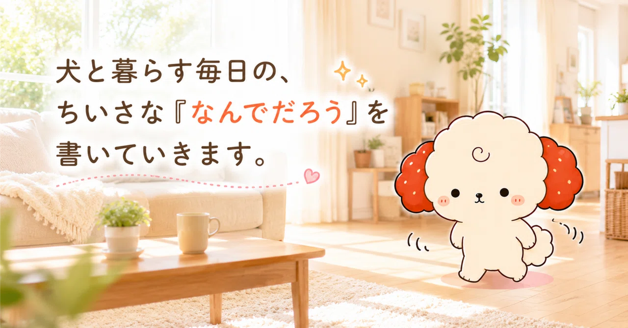 【はじめてのnote】犬と暮らす毎日のちいさな『なんでだろう』｜K-Paw｜愛犬の健康を、韓流と論文で