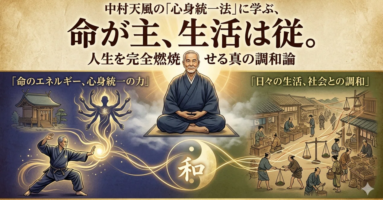 命が主、生活は従。中村天風の「心身統一法」に学ぶ、人生を完全燃焼させる真の調和論｜Hepako