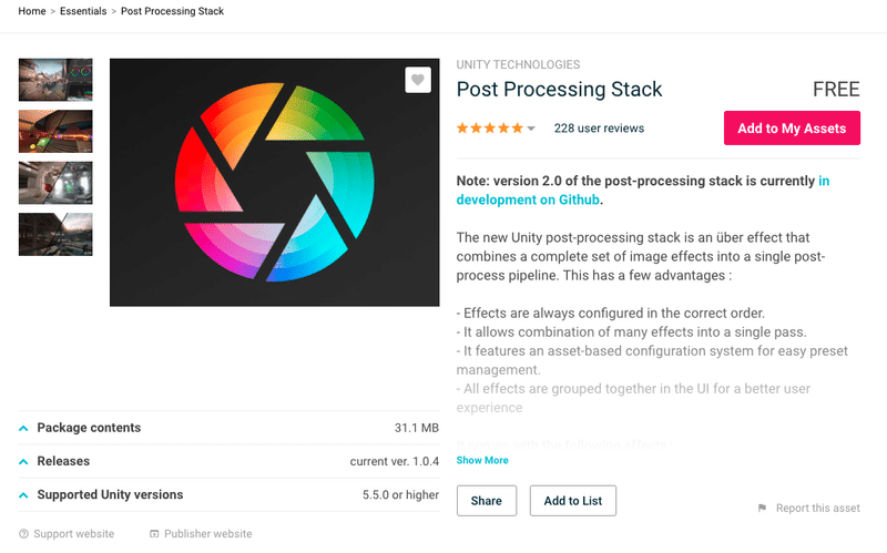 Unity Look Dev講座 Post Processing Stack v2編｜アップフロンティア株式会社