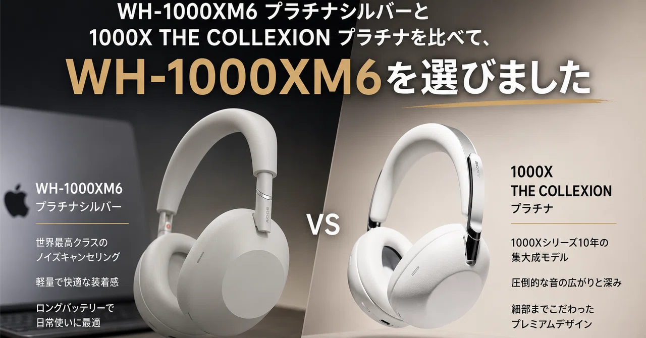 【聖地巡礼】音の素人が秋葉原で震えた日。最新「WH-1000XM6」購入と、最高峰1000X THE COLLEXIONの衝撃｜くらおか ...