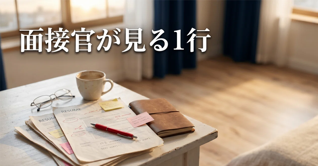 【保存版】元教師の僕が職務経歴書を5回直して気づいた「面接官が本当に見る1行」｜さんたろーず＠元教師のキャリアアップ戦略室｜英語と転職のリアル
