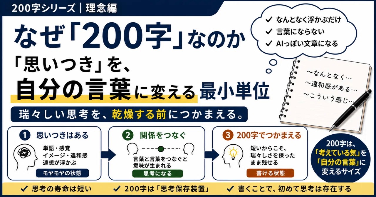 Why "200 Characters"? | The Smallest Unit to Turn "Ideas" into Your Own ...