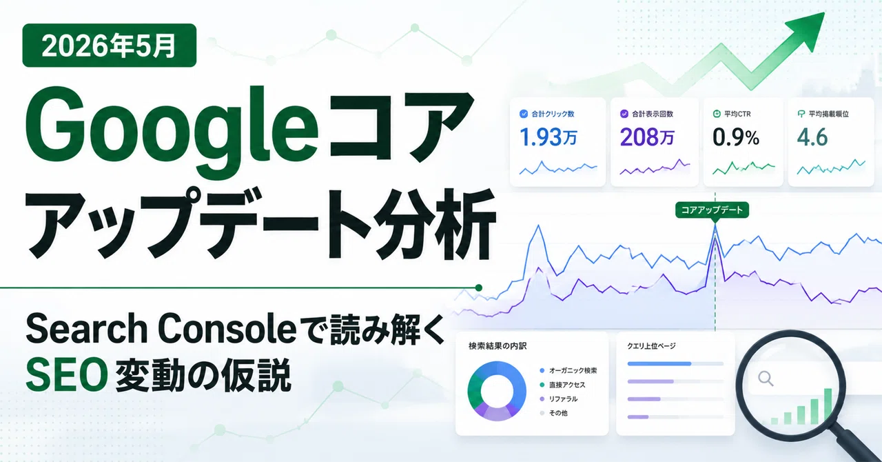 Googleコアアップデート分析｜Search Consoleで読み解くSEO変動の仮説｜寺尾力哉