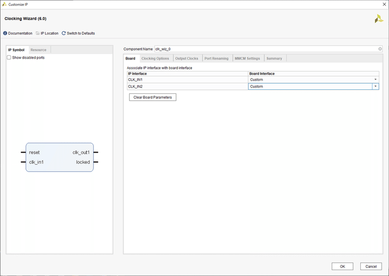Clocking Wizard｜工事帽