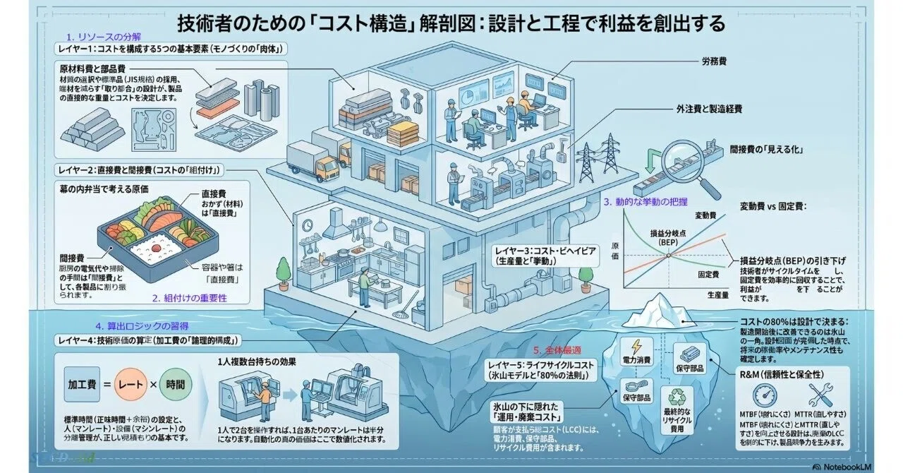 2. 技術者が知っておくべき「コスト」の構成｜marsy055