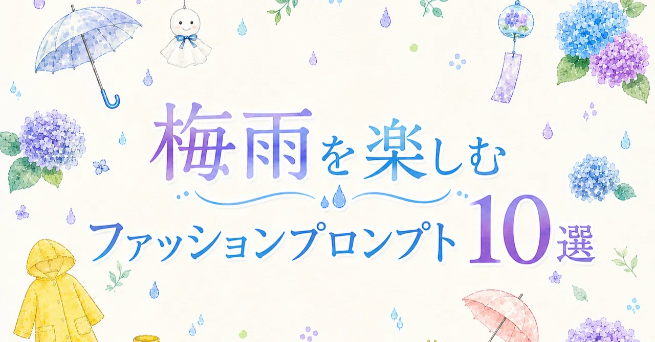 [Enjoying the Rainy Season] 10 Fashion & Background Prompts | Lift Your ...