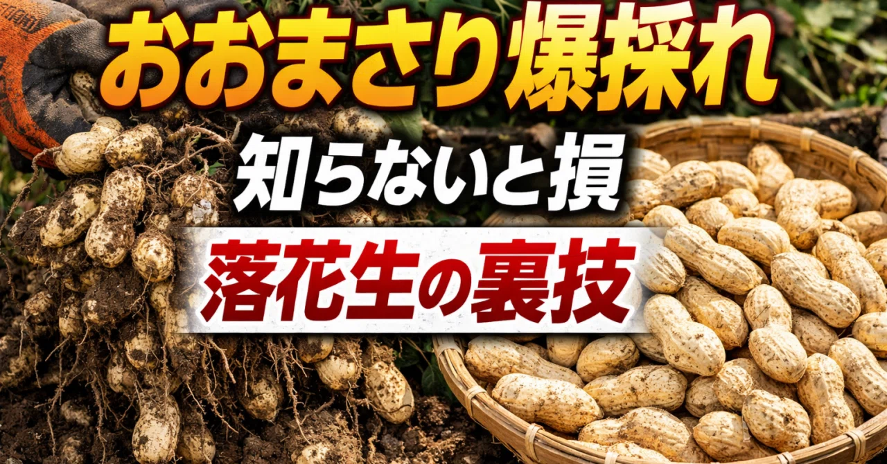 落花生豊作は前作の“土のリレー”にある｜ふかや村