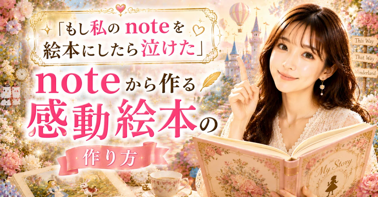 「もし私のnoteを絵本にしたら？」が泣けた！noteから作る感動絵本の作り方｜あゆり|AIやnoteを使って副業して稼いでいきたいママの成長日記