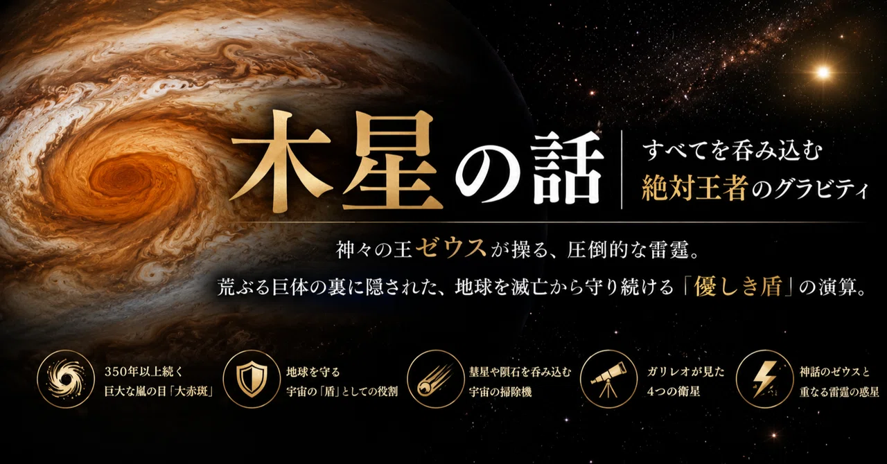 木星の話 ｜ すべてを呑み込む絶対王者のグラビティ｜Shoji ｜未来小説