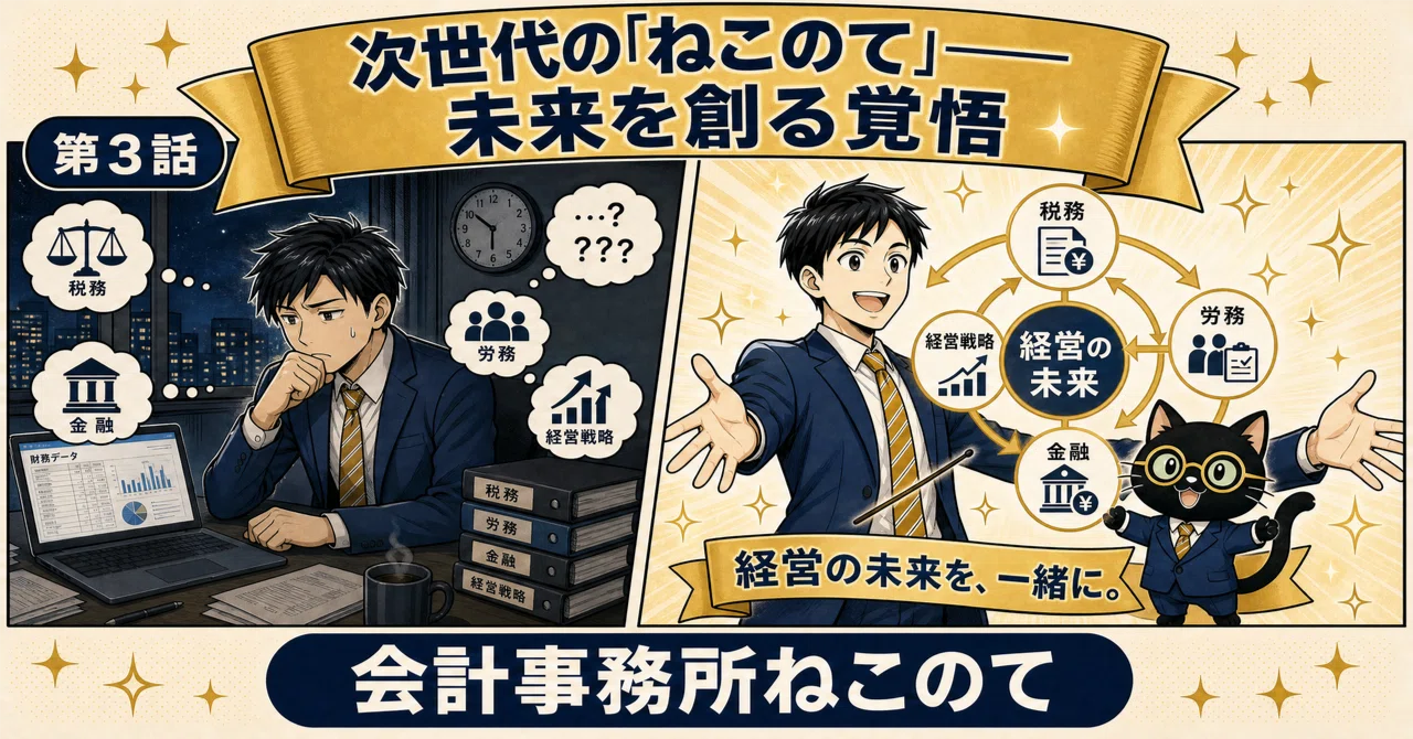 次世代の「ねこのて」── 未来を創る経営チームとしての覚悟（第3話）｜【公式】会計事務所ねこのて